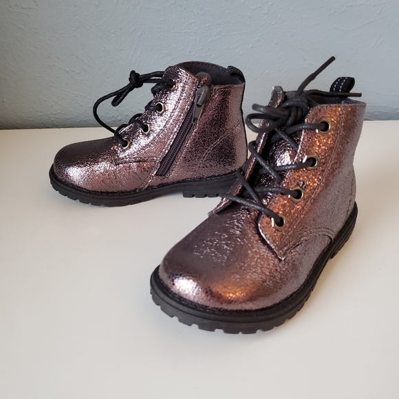 Sprox | Shoes | New Sprox Toddler Combat Boots Metallic Gun Metal ...